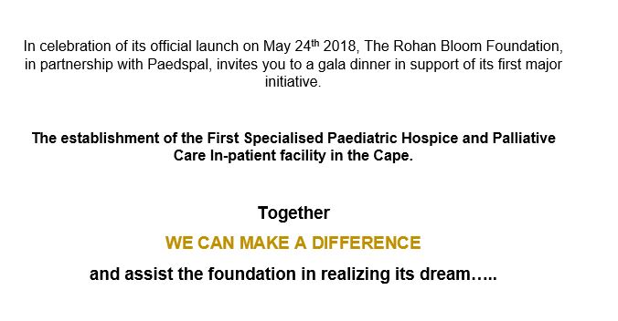 Book tickets for Rohan Bloom Foundation Launch