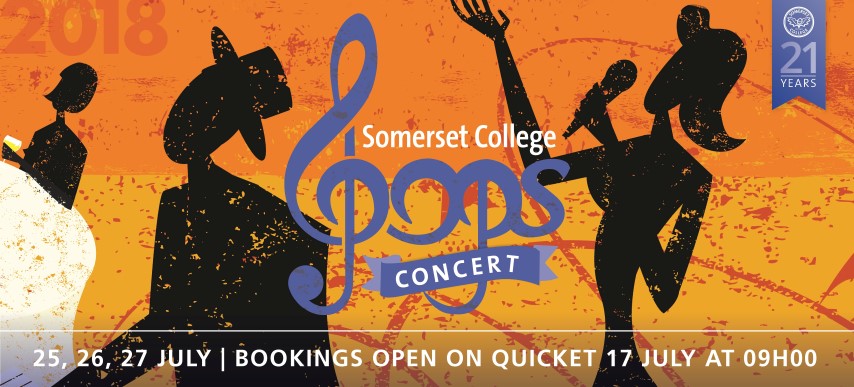 Book tickets for Somerset College Pops Concert 2018 - 25 July