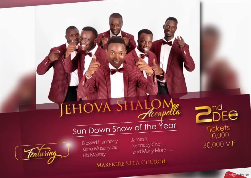 Book Tickets For Sun Down Acapella Show Of The Year [jehovah Shalom