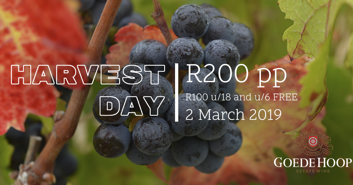 Book tickets for Goede Hoop Harvest Day 2019