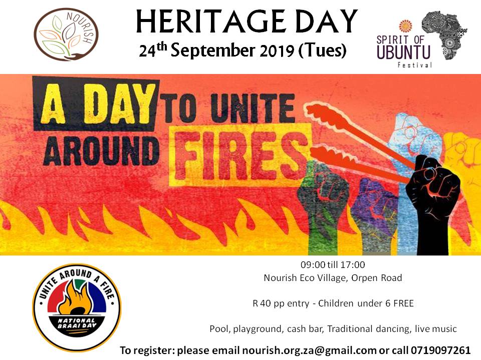 Book tickets for Spirit of UBUNTU Festival - HERITAGE BRAAI DAY 2019!