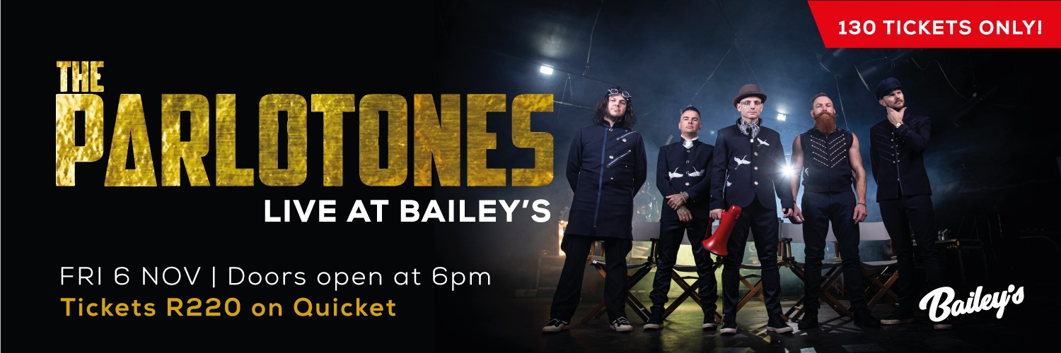 Book tickets for The Parlotones live at Bailey's