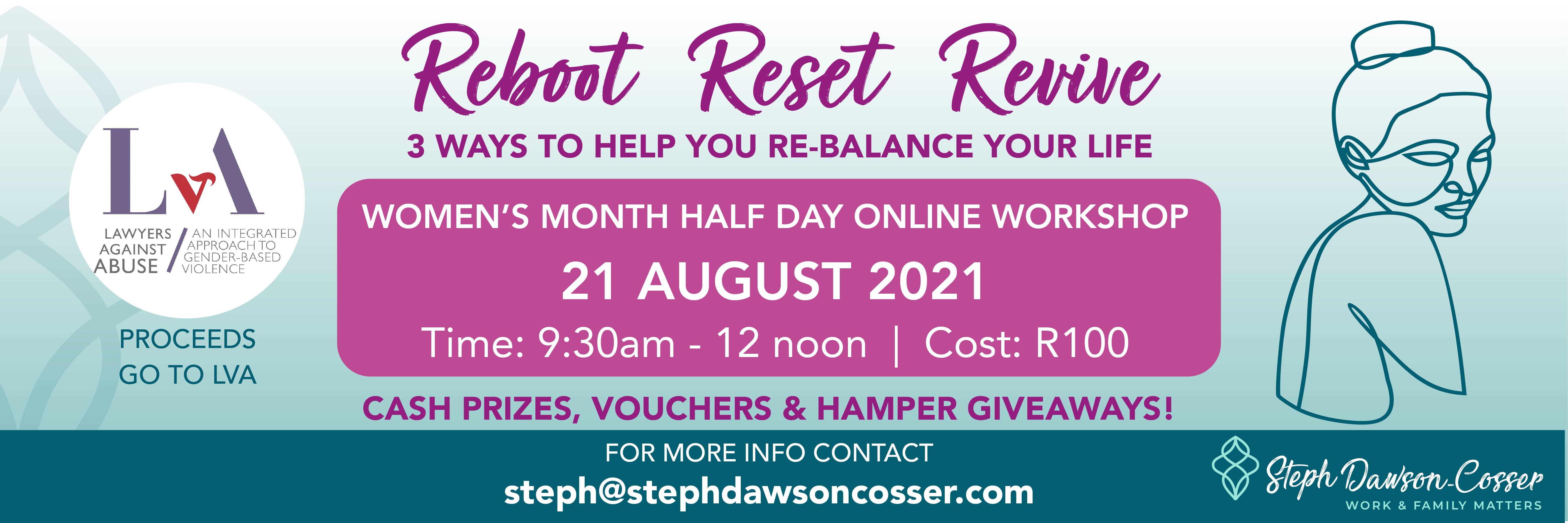 Book tickets for Reboot Reset Revive!