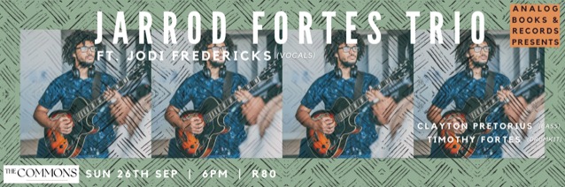 Book tickets for JARROD FORTES TRIO