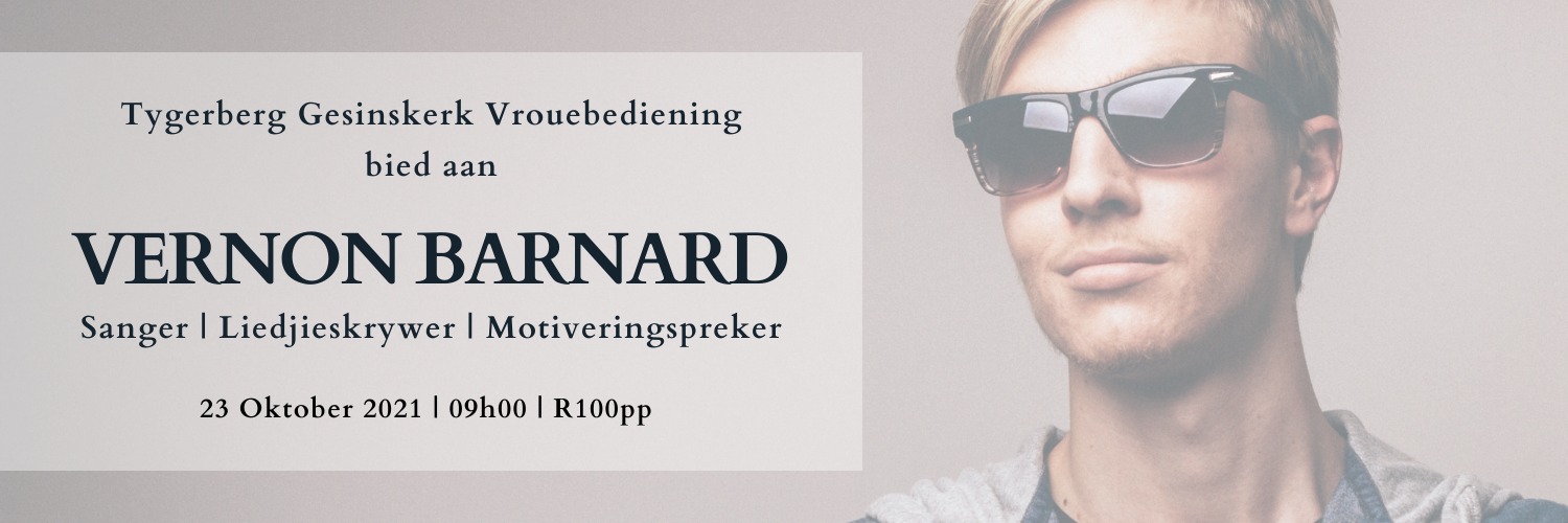 Book tickets for Vroueoggend met Vernon Barnard
