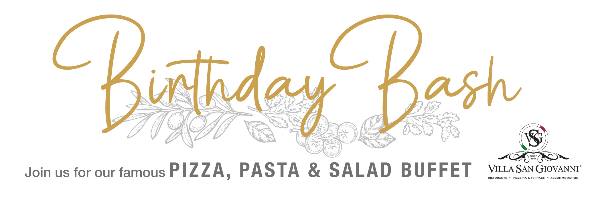 Book tickets for Birthday Bash - Lunch