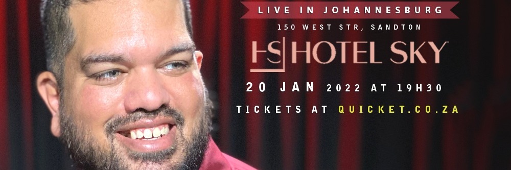 Book tickets for Masood Boomgaard LIVE at Hotel Sky, Sandton - 20 Jan 2022