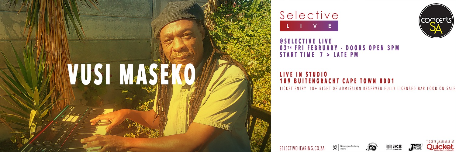 Book tickets for Vusi Maseko at Selective Live