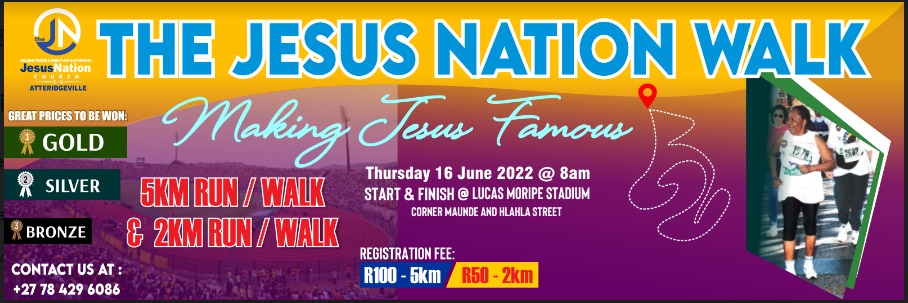 Book tickets for The Jesus Nation 5Km walk