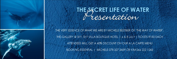 Book tickets for The Secret Life of Water Presentation