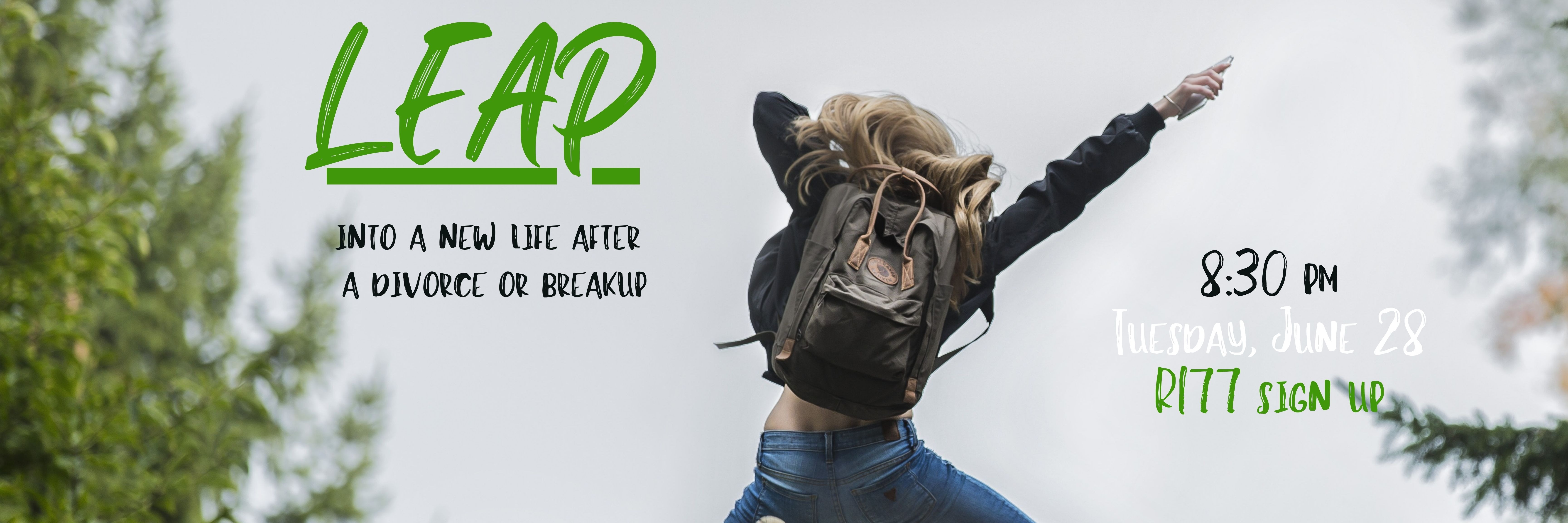 Book tickets for Leap into life after divorce or seperation