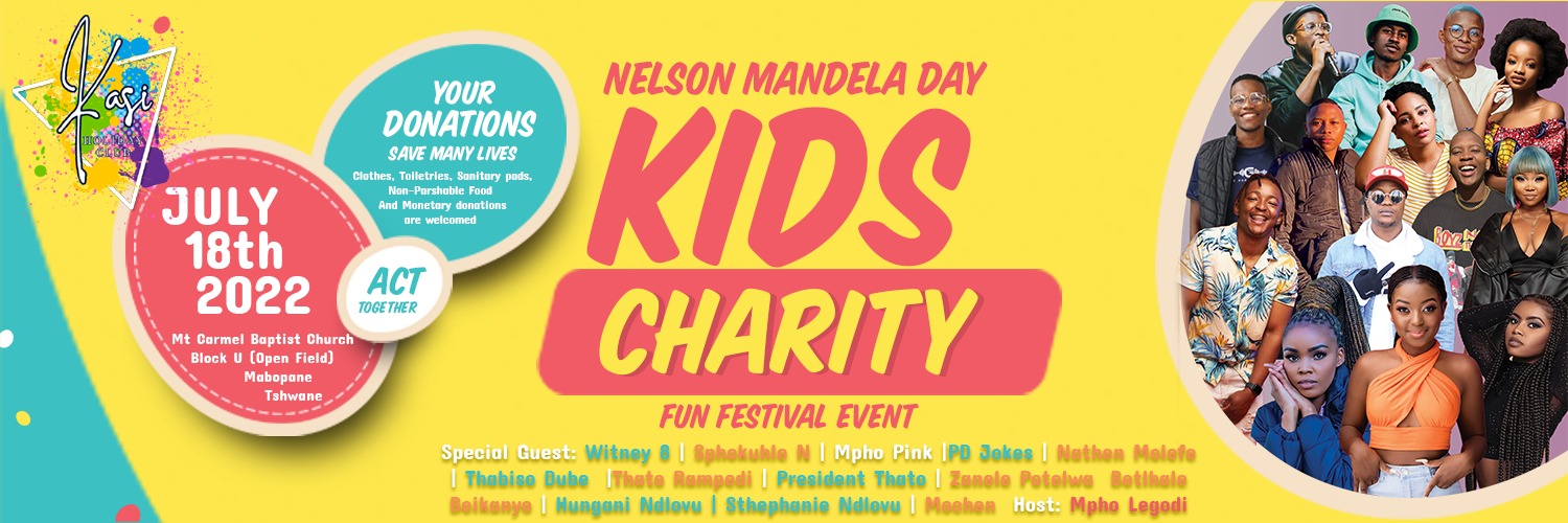 Donate to Nelson Mandela Day Kids Charity Fun Festival