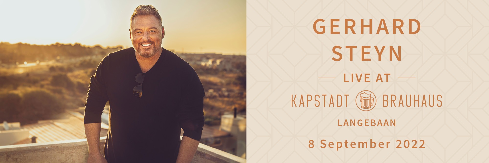 Book tickets for Gerhard Steyn live by Kapstadt Brauhaus Langebaan
