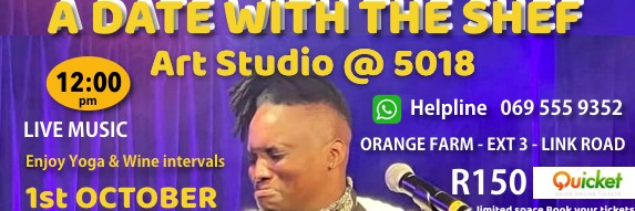 Book tickets for A DATE WITH THE SHEF (live music performance)
