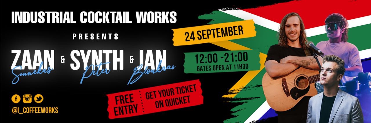 Book tickets for Heritage Day with Synth Peter, Zaan Sonnekus, Jan ...