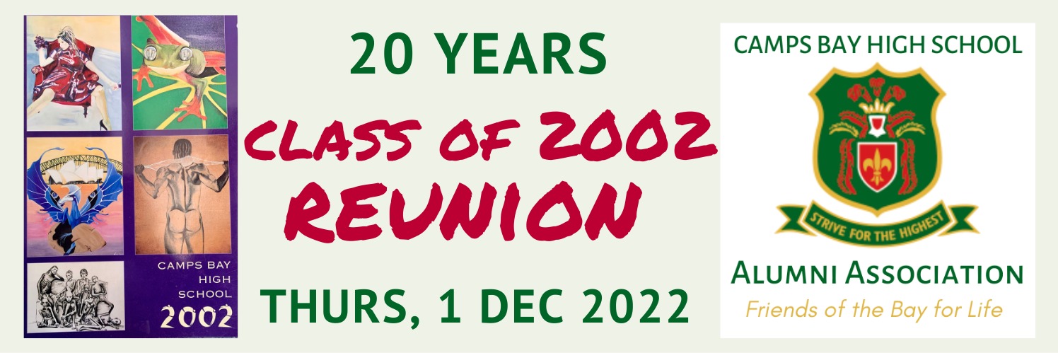Book tickets for Class of 2002 Reunion