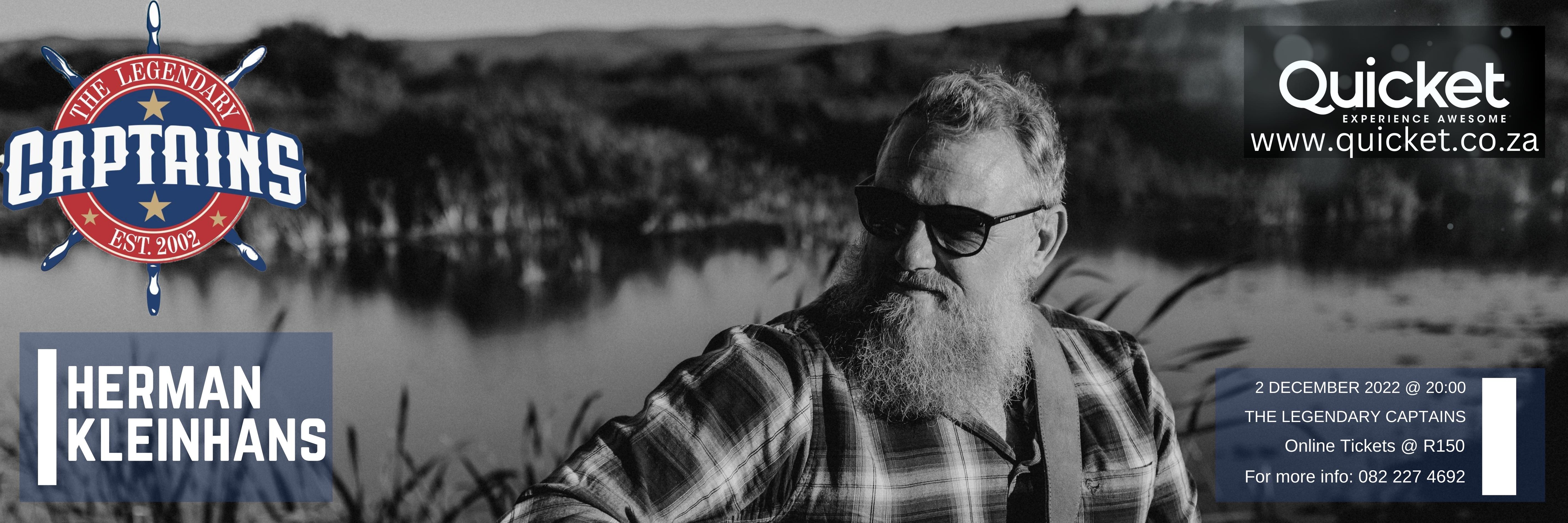 Book tickets for HERMAN KLEINHANS @ THE LEGENDARY CAPTAINS : 02 / 12 / 2022