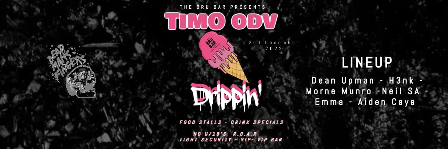 Book tickets for Timo ODV LIVE at The Bru Bar