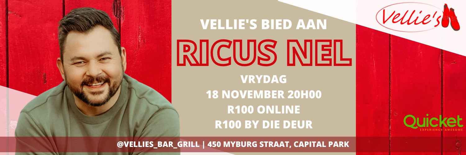 Book tickets for Vellie's bied aan - Ricus Nel