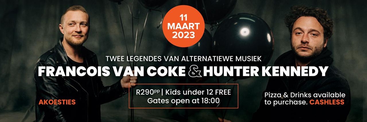 Book tickets for Twee legendes van alternatiewe musiek FRANCOIS VAN ...