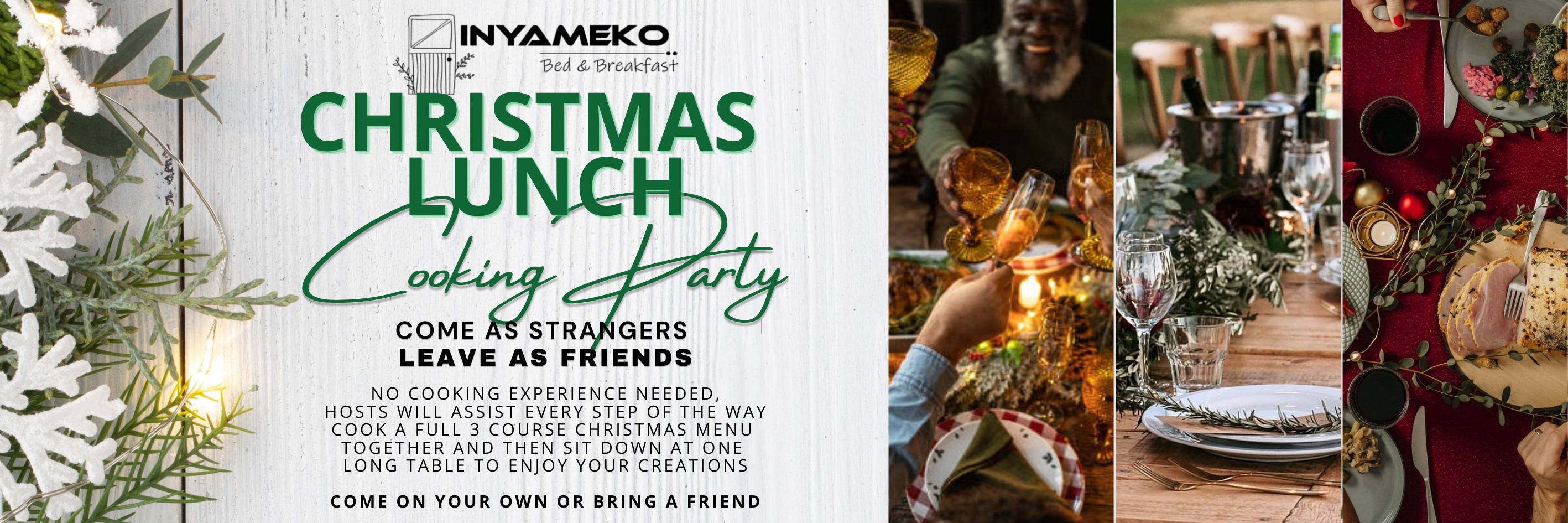 Book tickets for Christmas Lunch Cooking Party