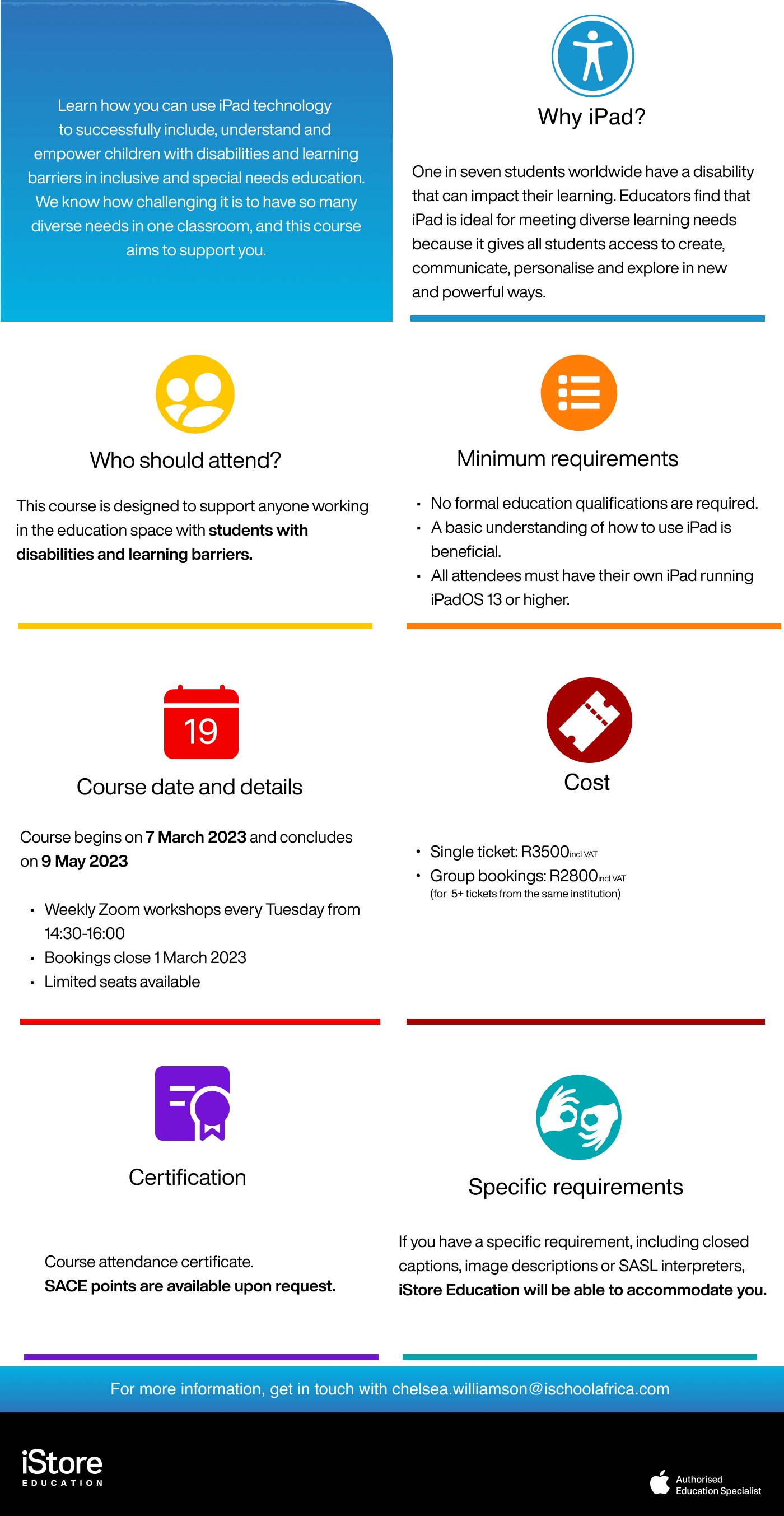 Book tickets for Accessibility in Education course