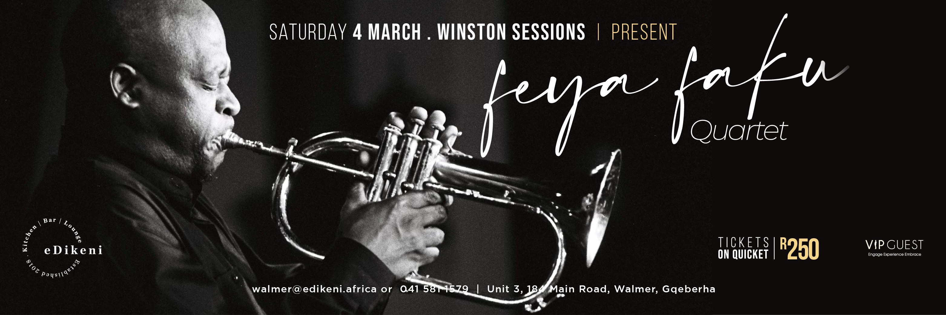Book tickets for Winston Sessions present Feya Faku Quartet