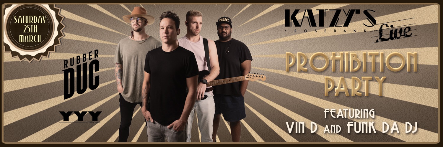 Book tickets for Prohibition Party at Katzy's Live