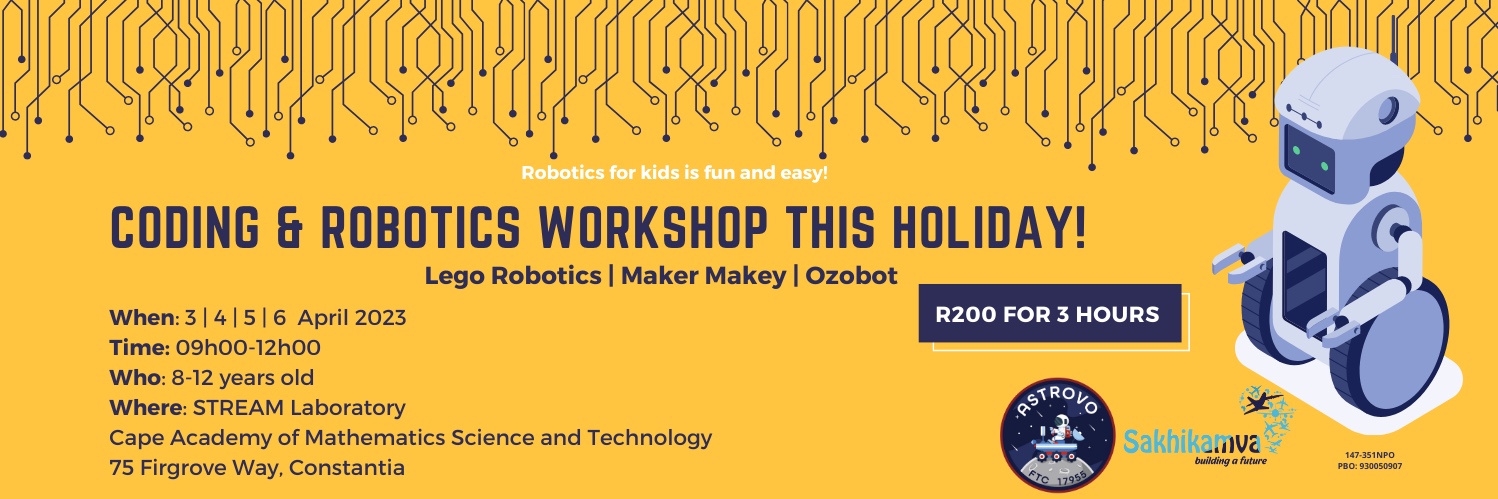 Book tickets for HOLIDAY ROBOTICS WORKSHOP