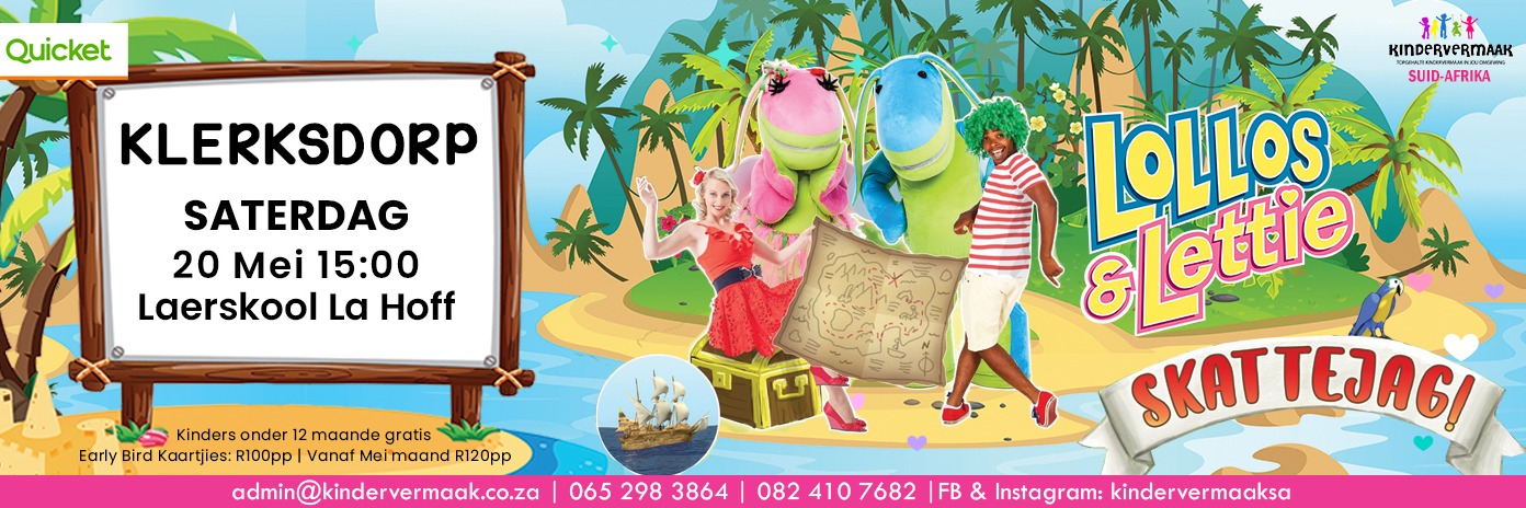 Book tickets for Klerksdorp: Lollos Skattejag 2023