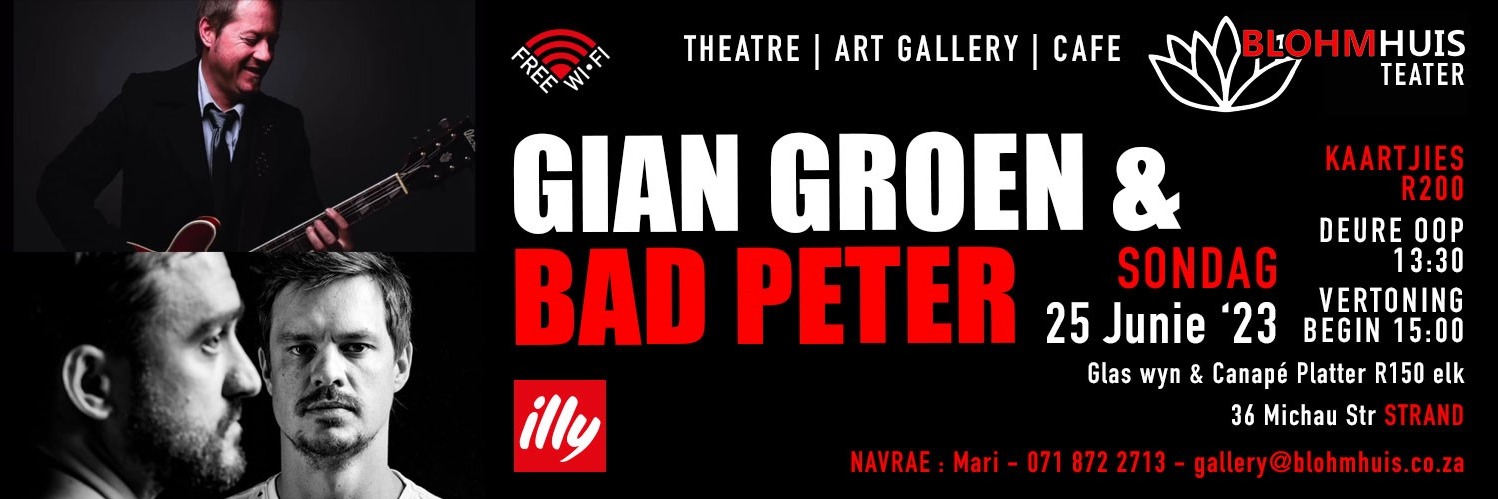 Book tickets for Gian Groen & Bad Peter