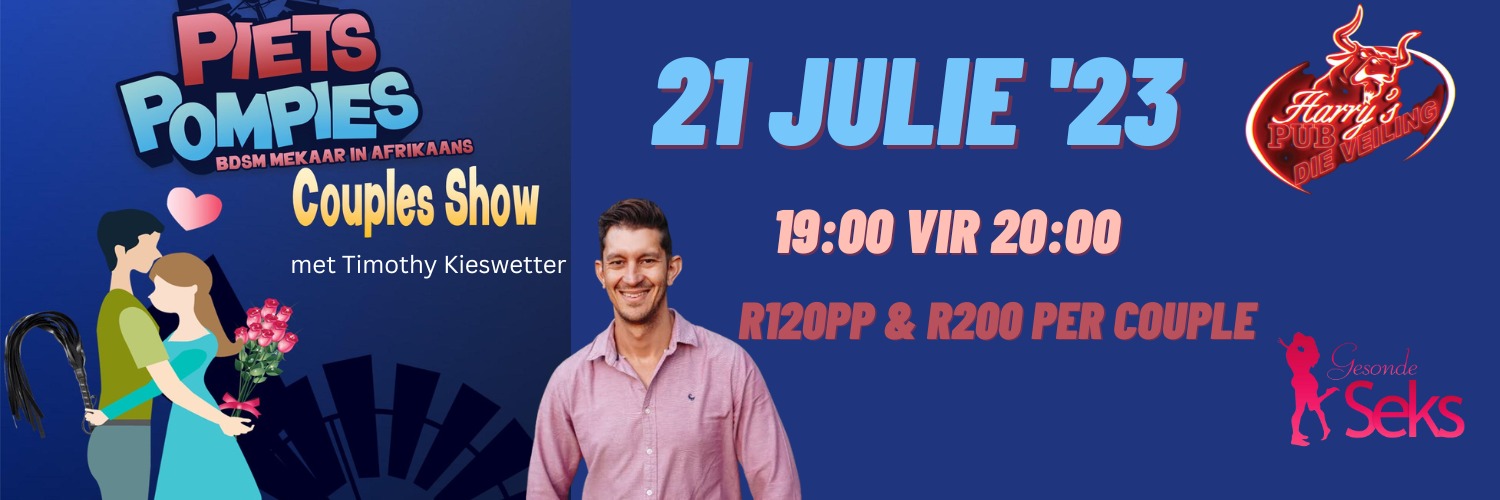 Book tickets for Piets Pompies met Timothy Kieswetter Couples Night