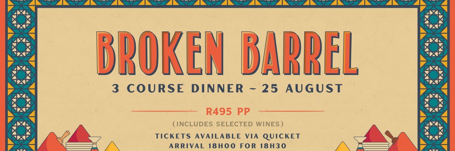 Book tickets for Broken Barrel Dinner