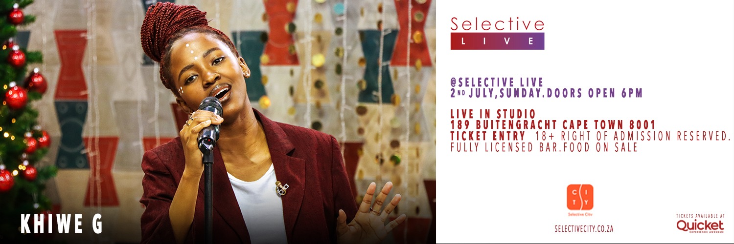 Book tickets for KhiweG Ibhongo show at Selective Live