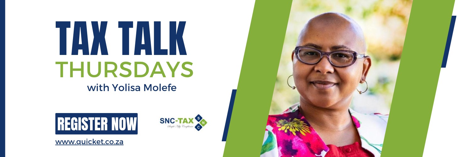 Book tickets for Tax Talk with Yolisa
