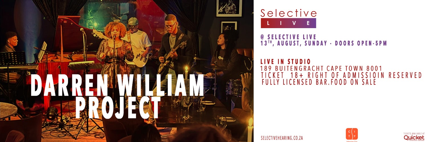 Book tickets for Darren William Project at Selective Live