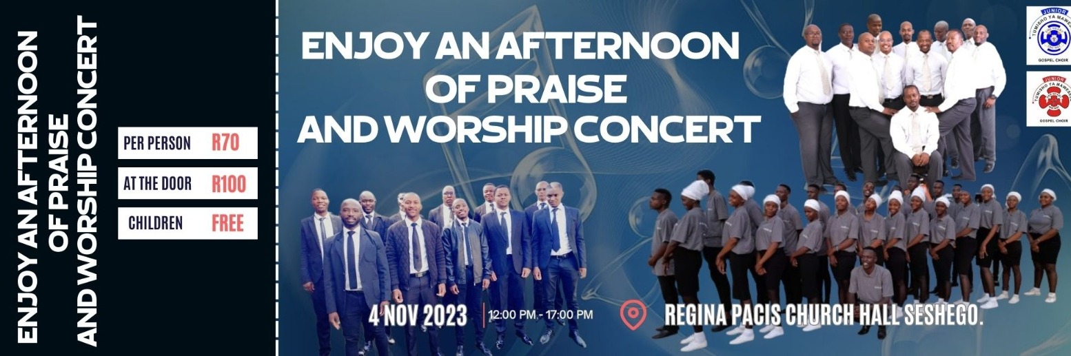 Book tickets for ENJOY AN AFTERNOON OF PRAISE AND WORSHIP CONCERT