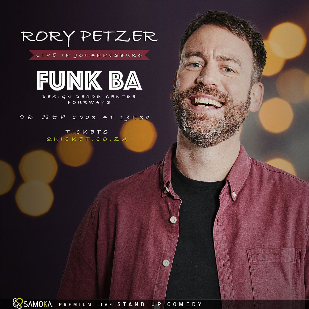 Book tickets for Rory Petzer LIVE in Johannesburg at Funk Ba, Fourways ...