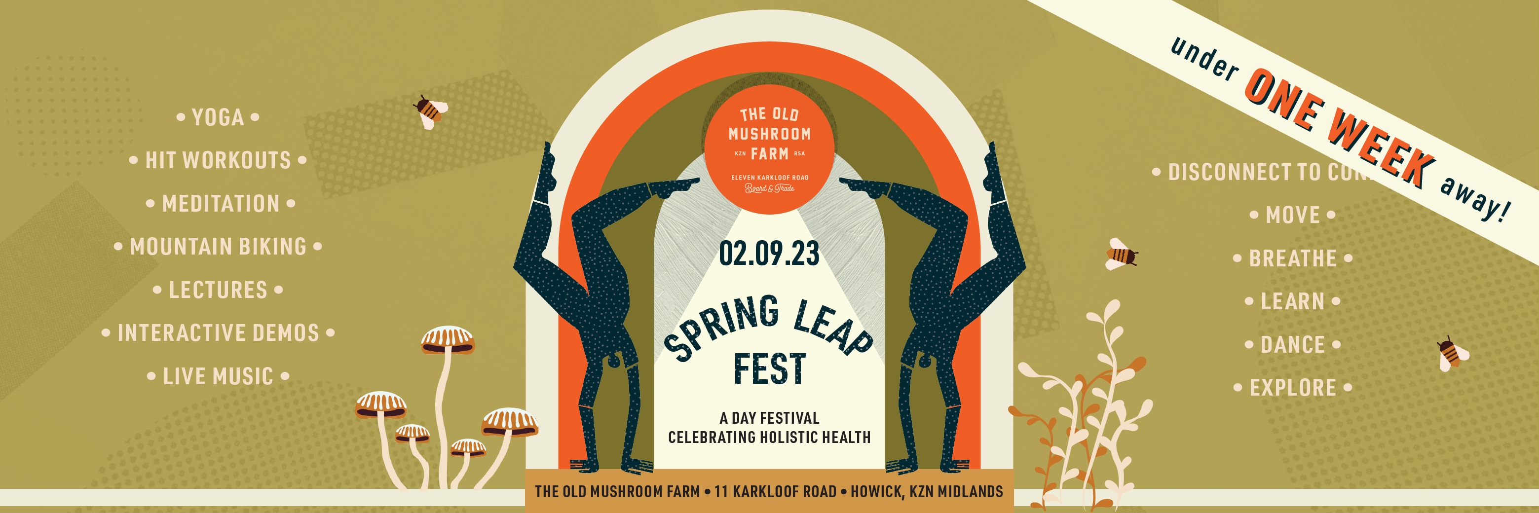 Book tickets for SPRING LEAP FEST @ The Old Mushroom Farm