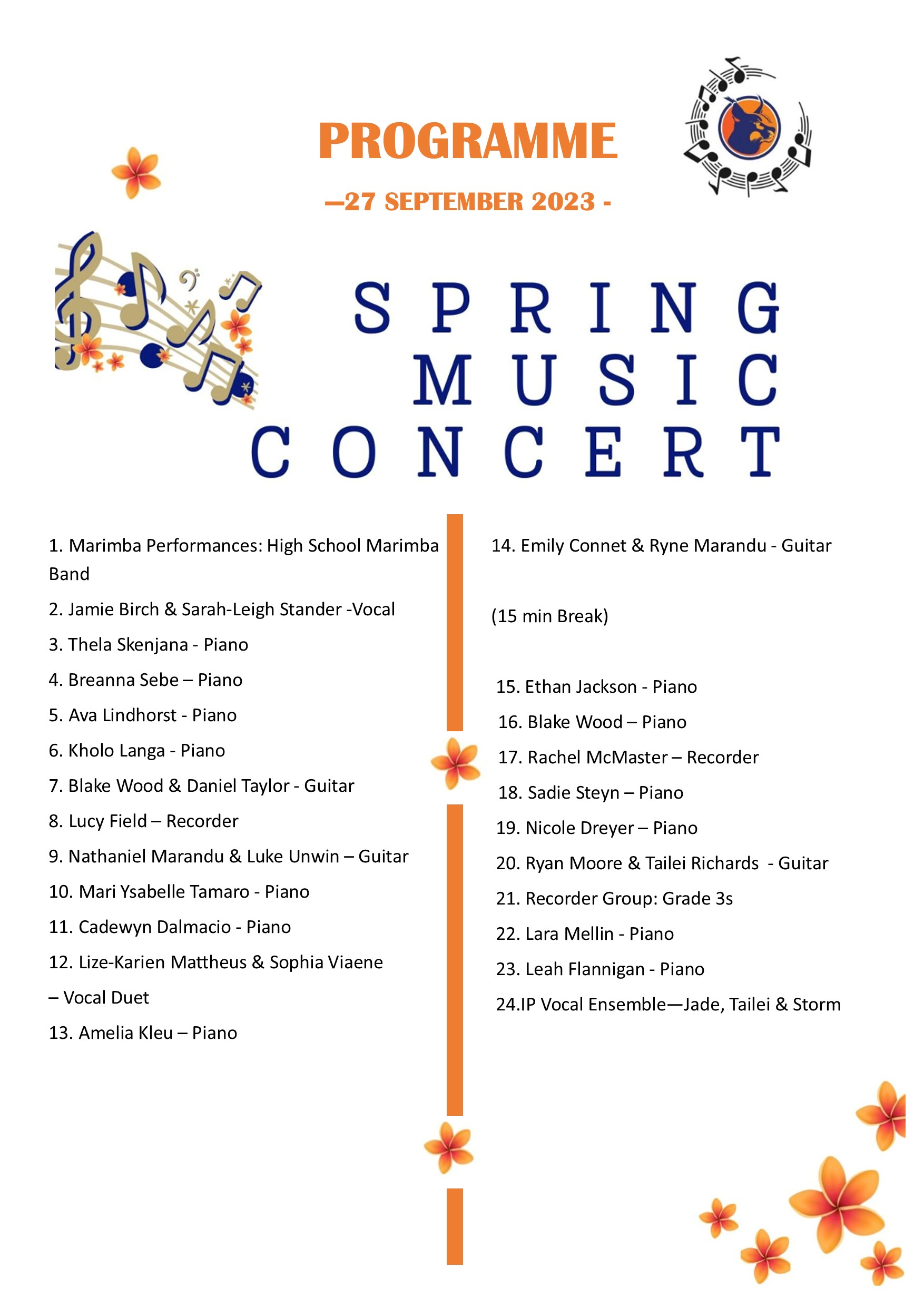 Book tickets for Spring Music Concert