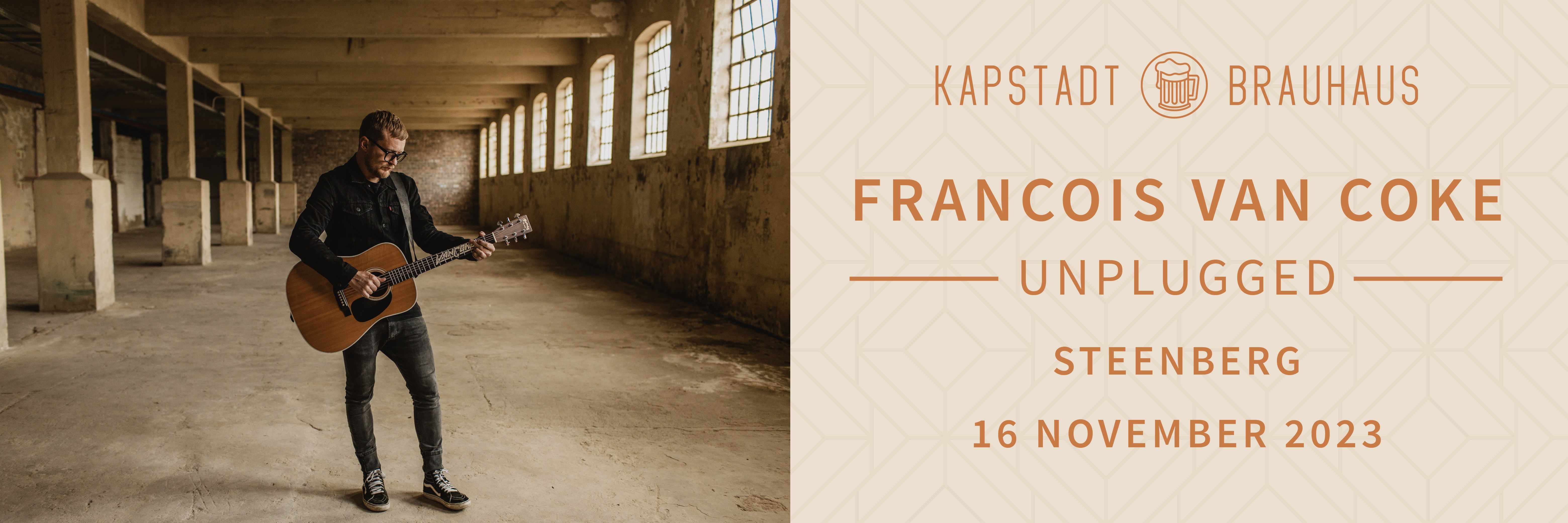 Book tickets for Francois van Coke Unplugged | Kapstadt Brauhaus Steenberg