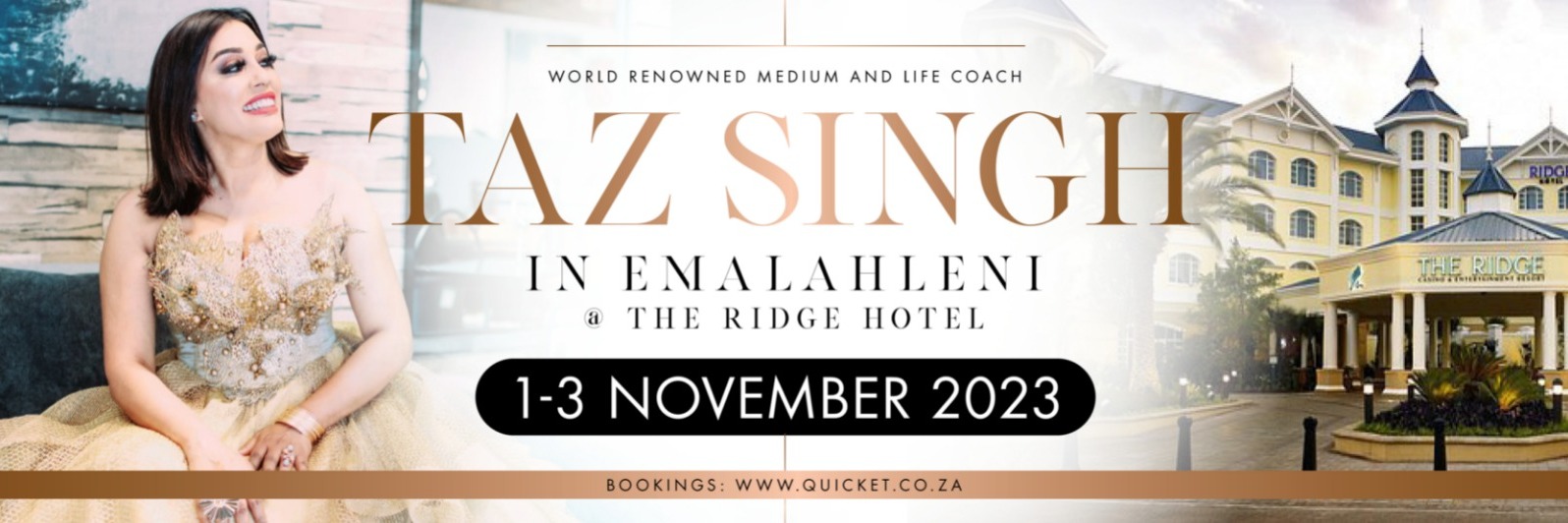 Book tickets for TAZ SINGH IN EMALAHLENI