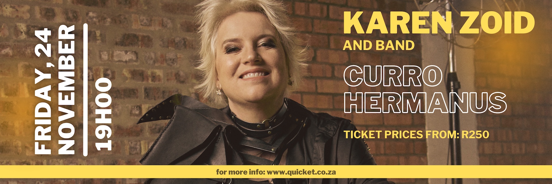 Book Tickets For Karen Zoid And Band