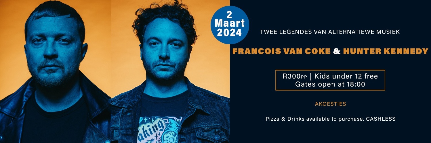 Book tickets for Twee legendes van alternatiewe musiek FRANCOIS VAN ...
