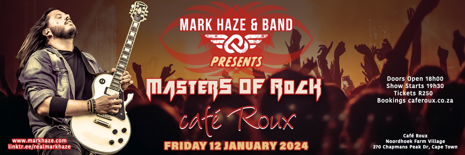 Book tickets for Mark Haze presents MASTERS OF ROCK! SOLD-OUT