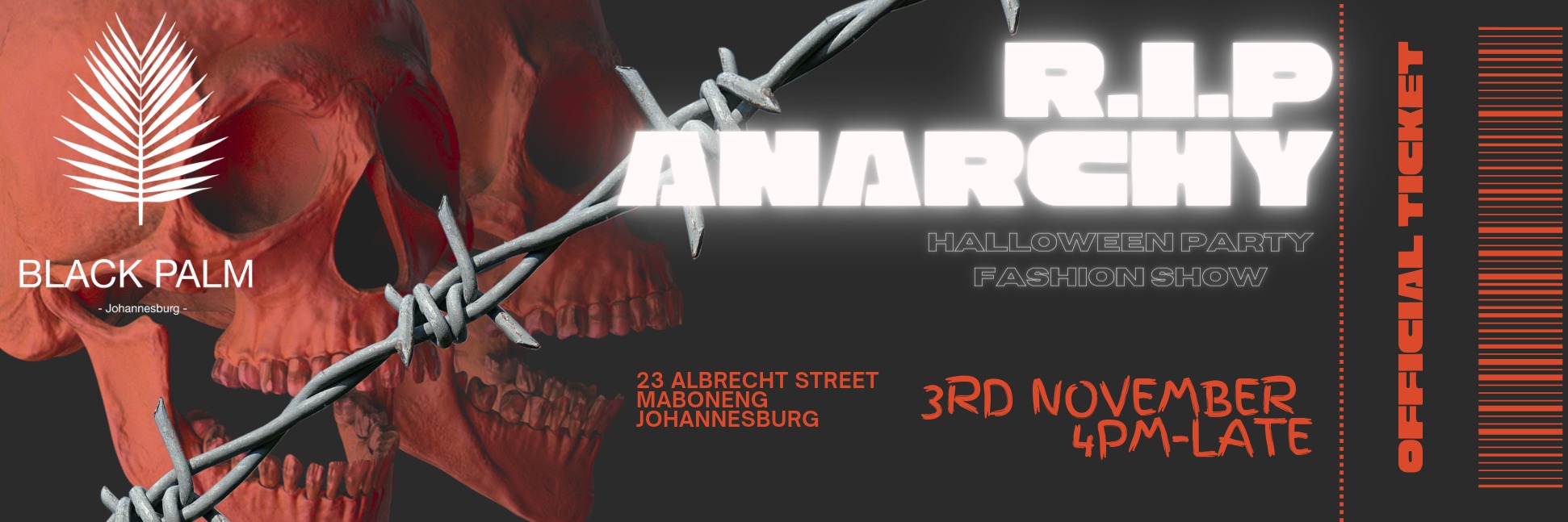 Book tickets for R.I.P Anarchy halloween party