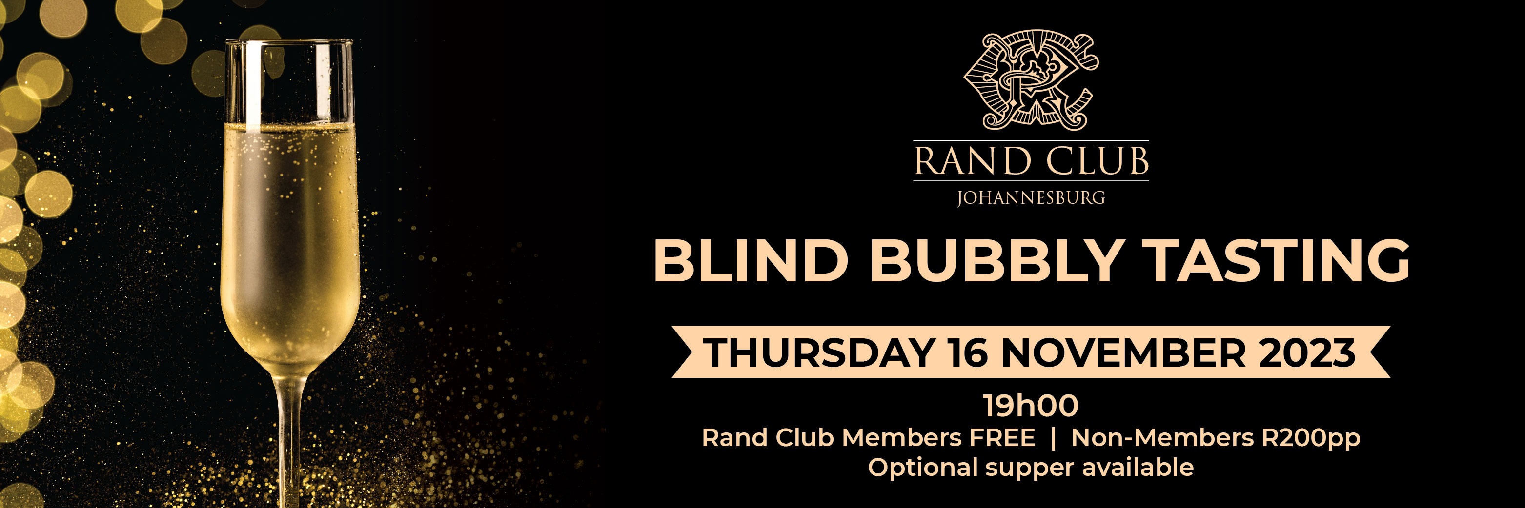 Book tickets for Rand Club - Blind Bubbly Tasting