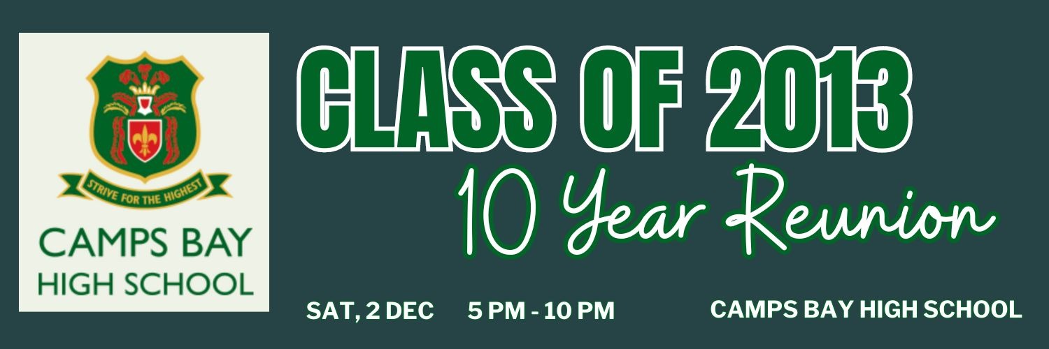 Book tickets for Class of 2013 Reunion