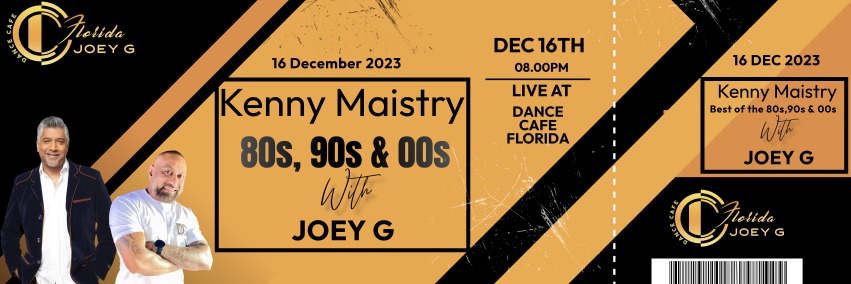 Book tickets for Kenny Maistry Best of the 80s, 90s and 00s
