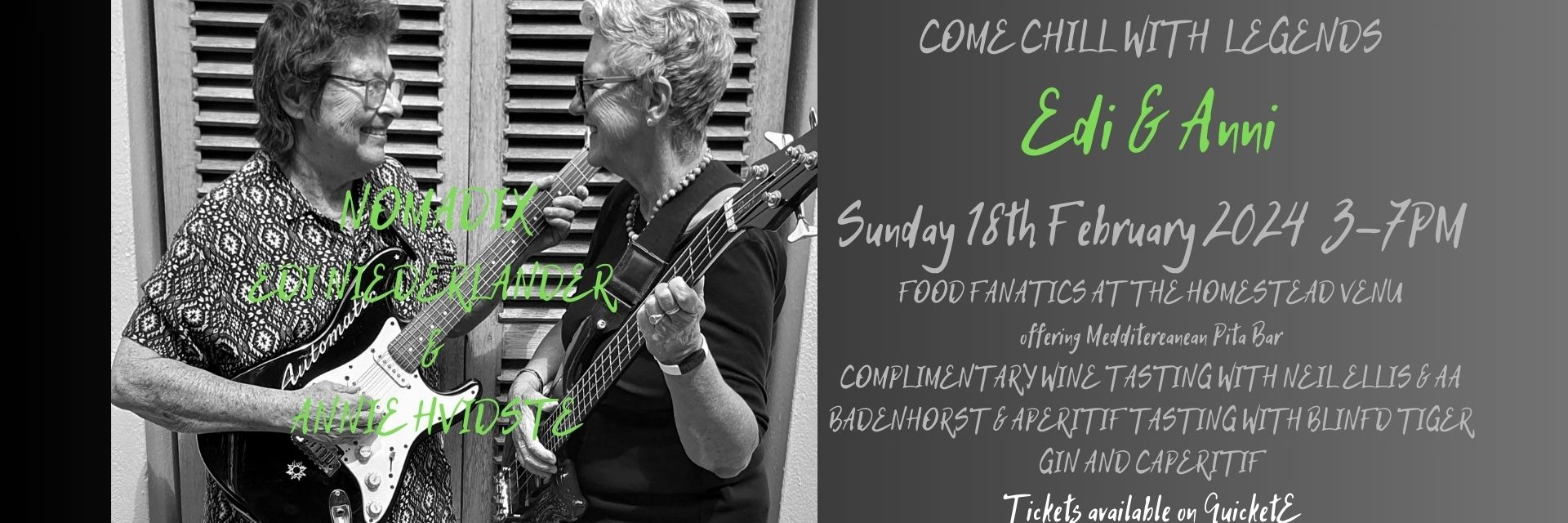 Book tickets for COME CHILL WITH LEGENDS EDI AND ANNIE